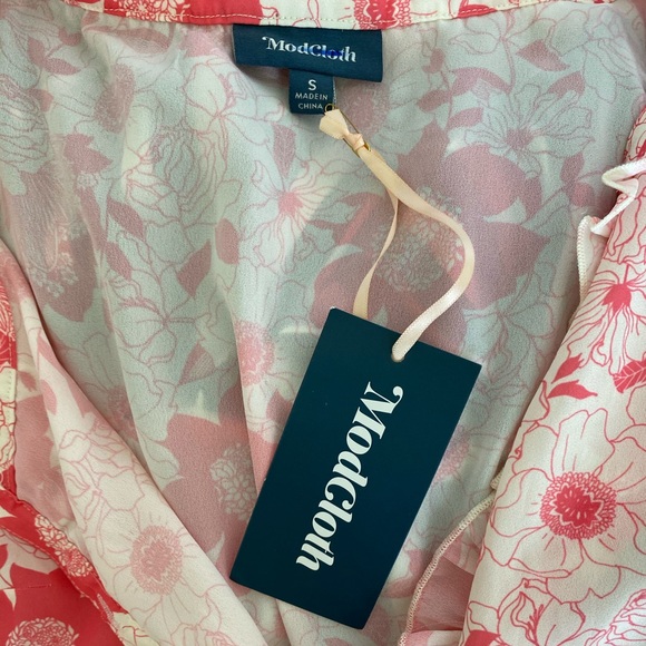 Modcloth | Tops | New Modcloth Floral Print Ruffle Top Size Small ...